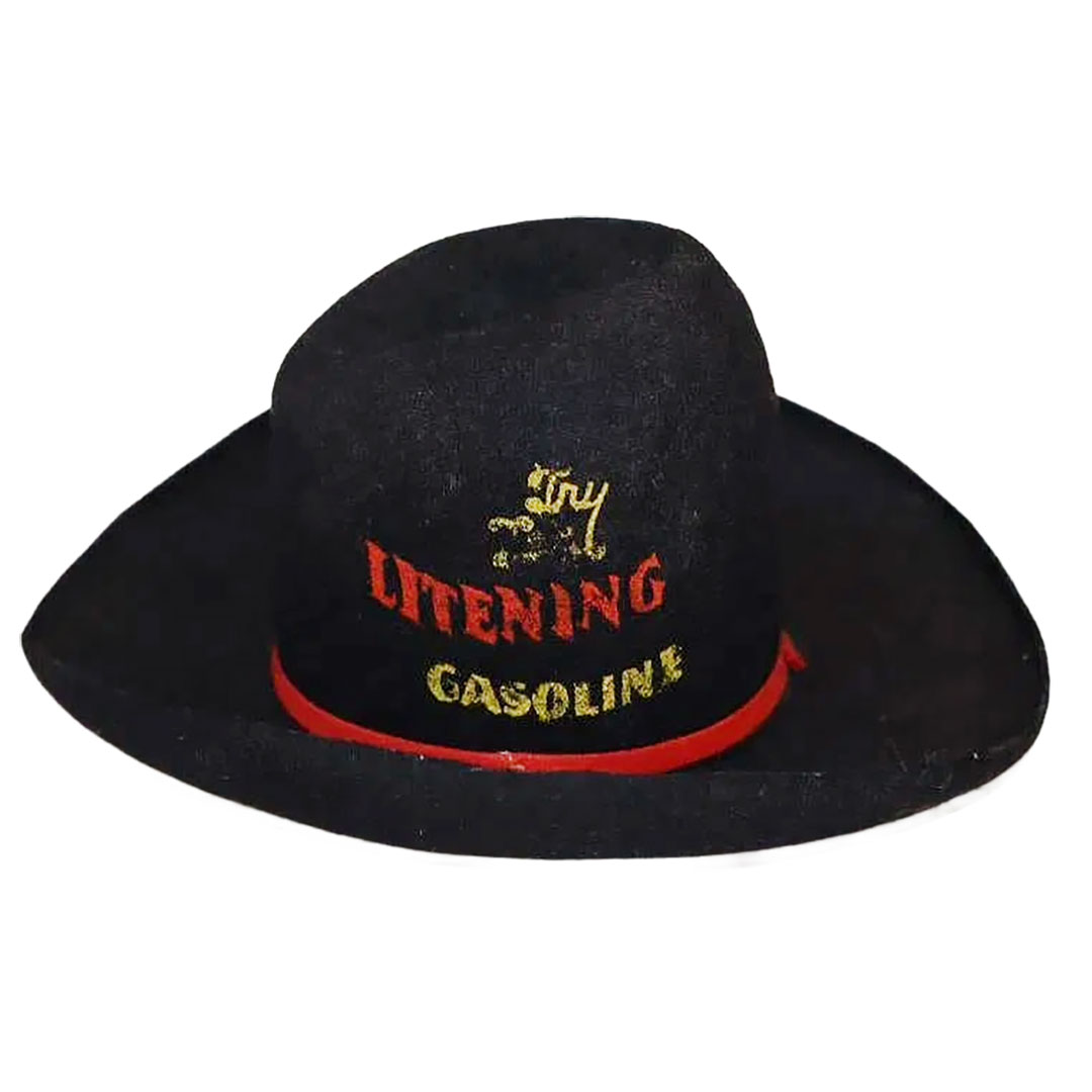 Litening Gasoline Advertising Felt Cowboy Promotional Hat – AutoMobilia ...